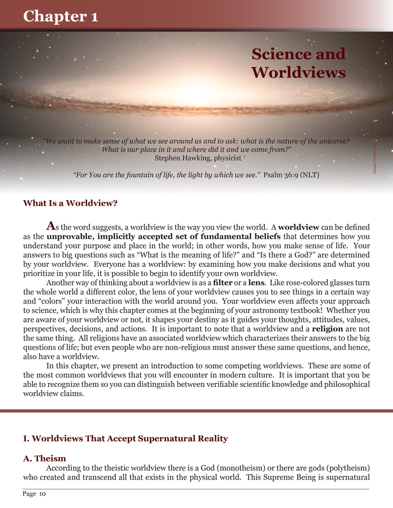 HS Textbook - The Crossroads of Science and Faith Books